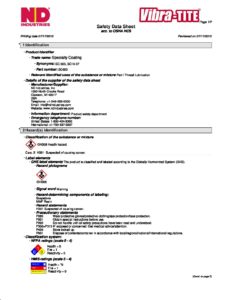 ND Industries | sds_-_SC603_-_Specialty_Coating_US